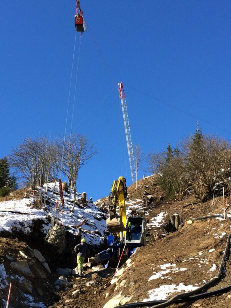 CONSTRUCTION OF AN AVALANCHE PREVENTION SYSTEM - seik-cableway.com